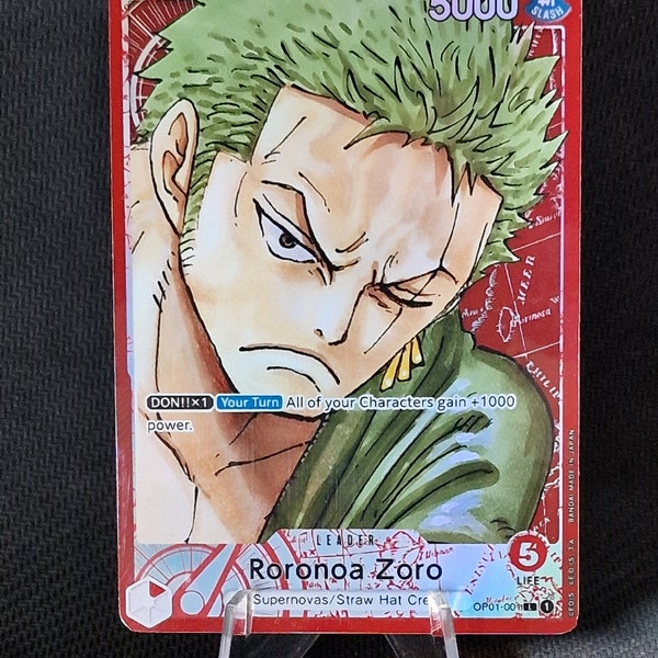 Roronoa Zoro Leader Card - Etsy