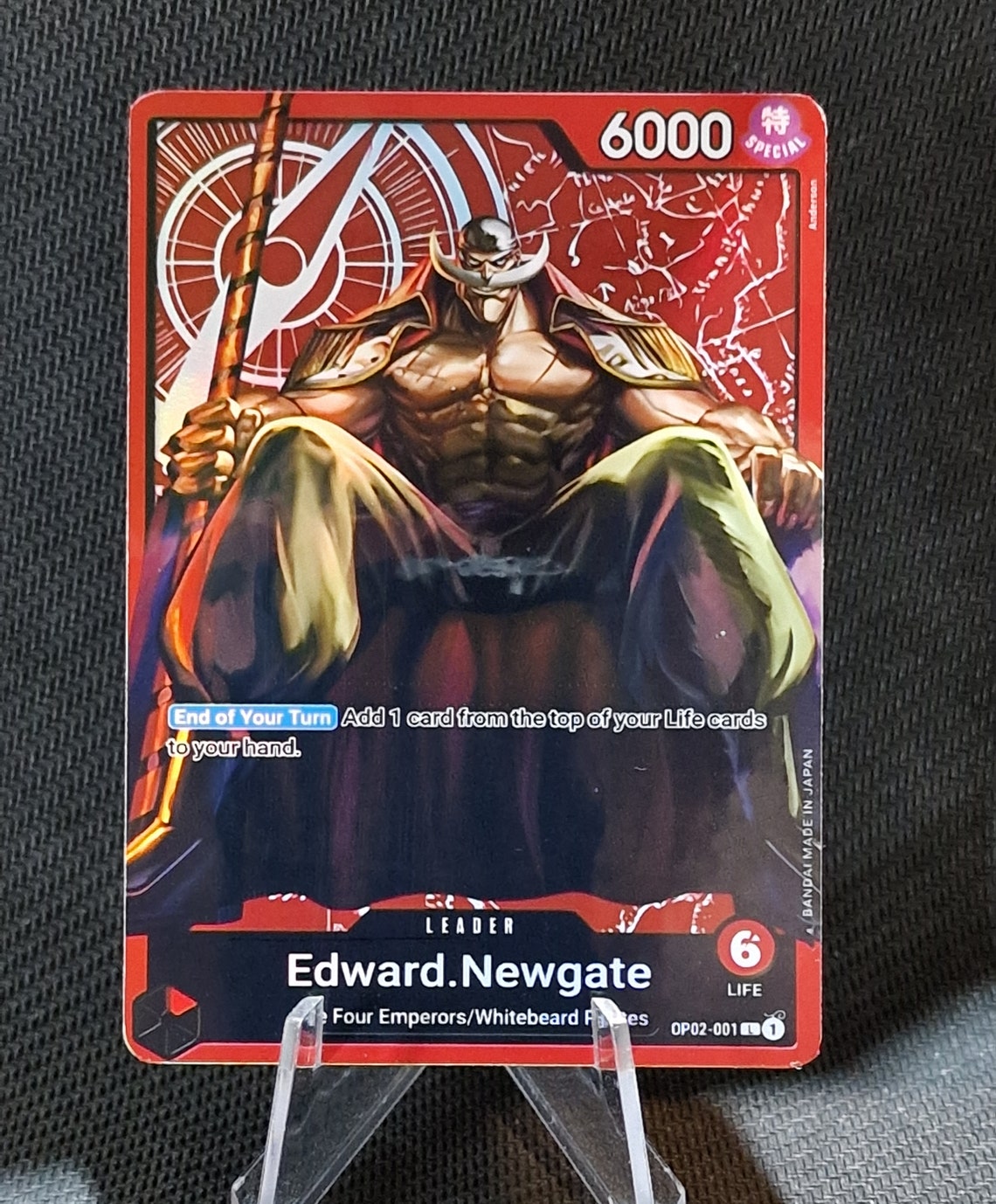 One Piece Proxy Card Holo Edward Newgate OP02-001 Special Goods Set ...