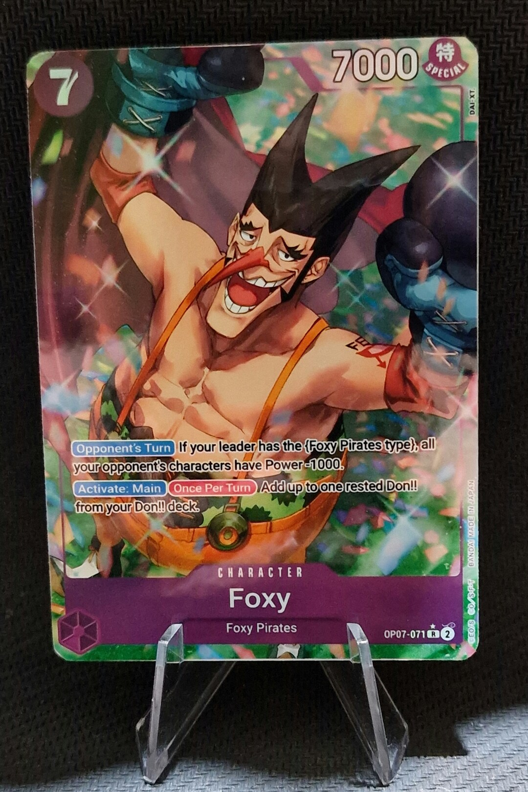 One Piece Proxy Card Holo - Foxy OP07-071 Character - Etsy