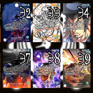 One Piece Leader 01 Custom Card Trading Game Luffy Trafalgar Law Zoro ...