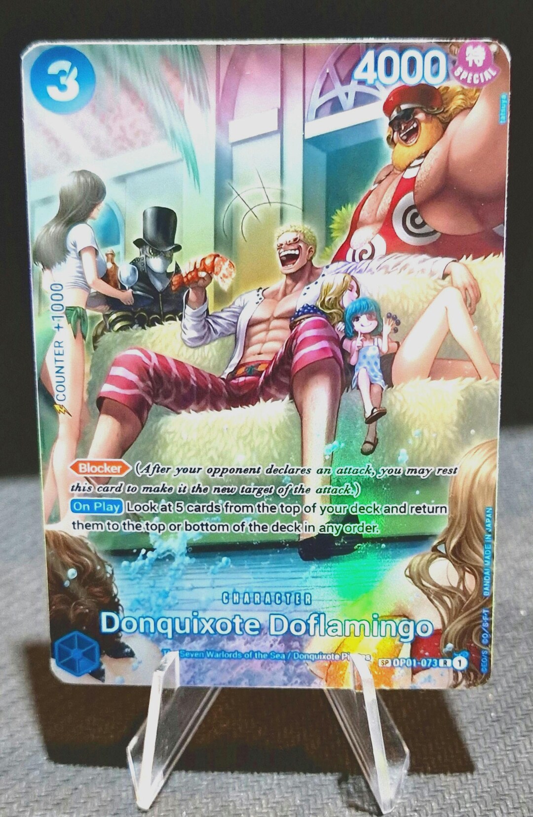 One Piece Proxy Card Holo - Donquixote Doflamingo OP01-073 Special ...