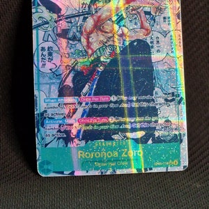 One Piece Character Manga Art Custom Card Proxy Roronoa Zoro OP 06 - Etsy