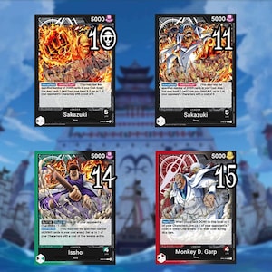 One Piece Leader Custom Card Trading Game Luffy Zoro Sanji Law Gear 5 ...