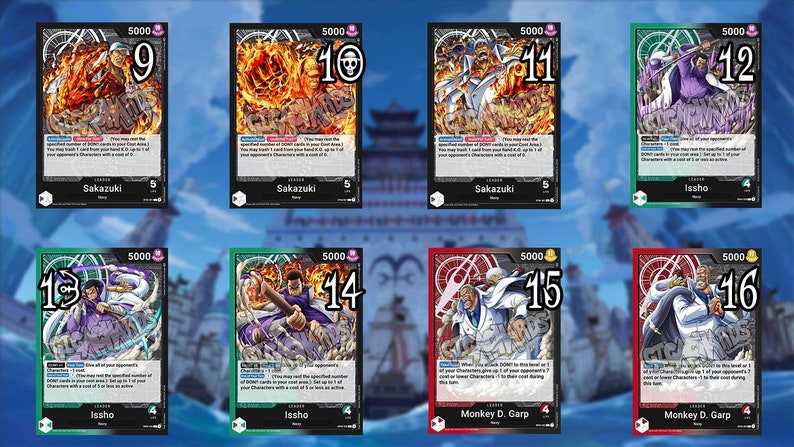 One Piece Leader Custom Card Trading Game Luffy Zoro Sanji Law Gear 5 ...