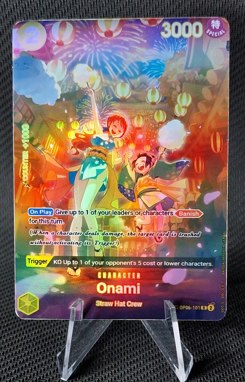 One Piece Proxy Card Holo - O-nami OP06-101 Special Character OP07 - Etsy