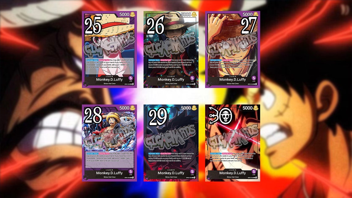 One Piece Leader 05 Custom Card Trading Game Luffy Belo Betty Sabo ...