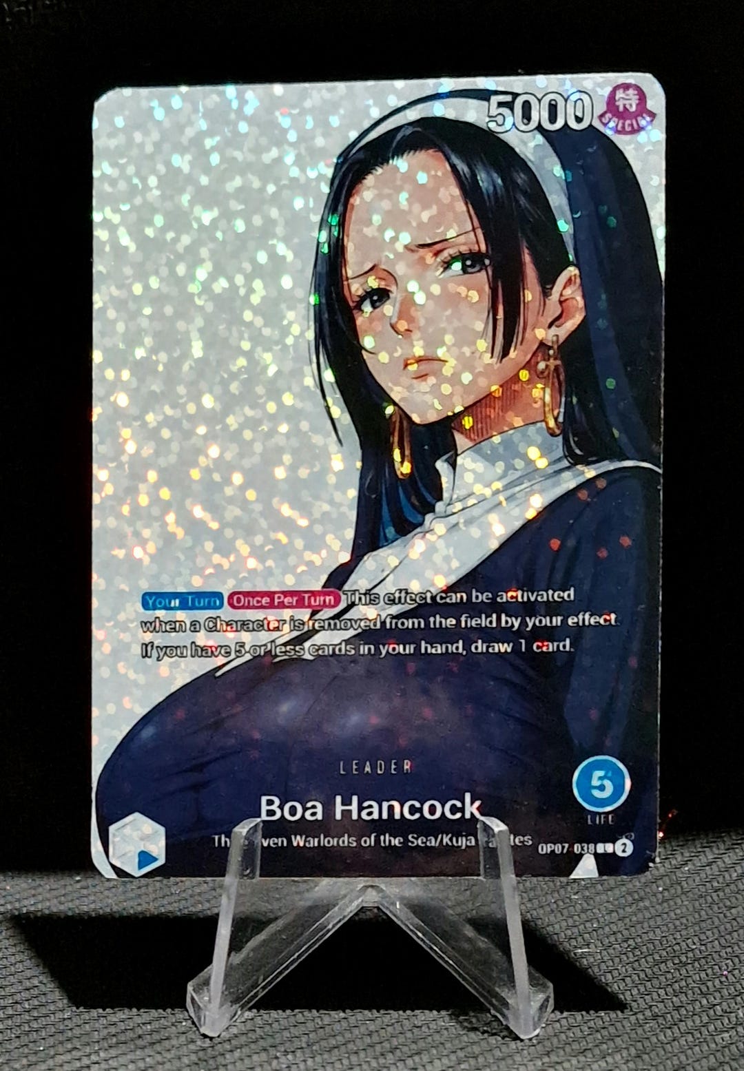 One Piece Card Holo - Boa Hancock Custom Leader OP07-038 Alt Art New ...