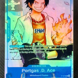 One Piece Proxy Card Holo - Sabo Portgas .D. Ace Monkey .D. Luffy ...