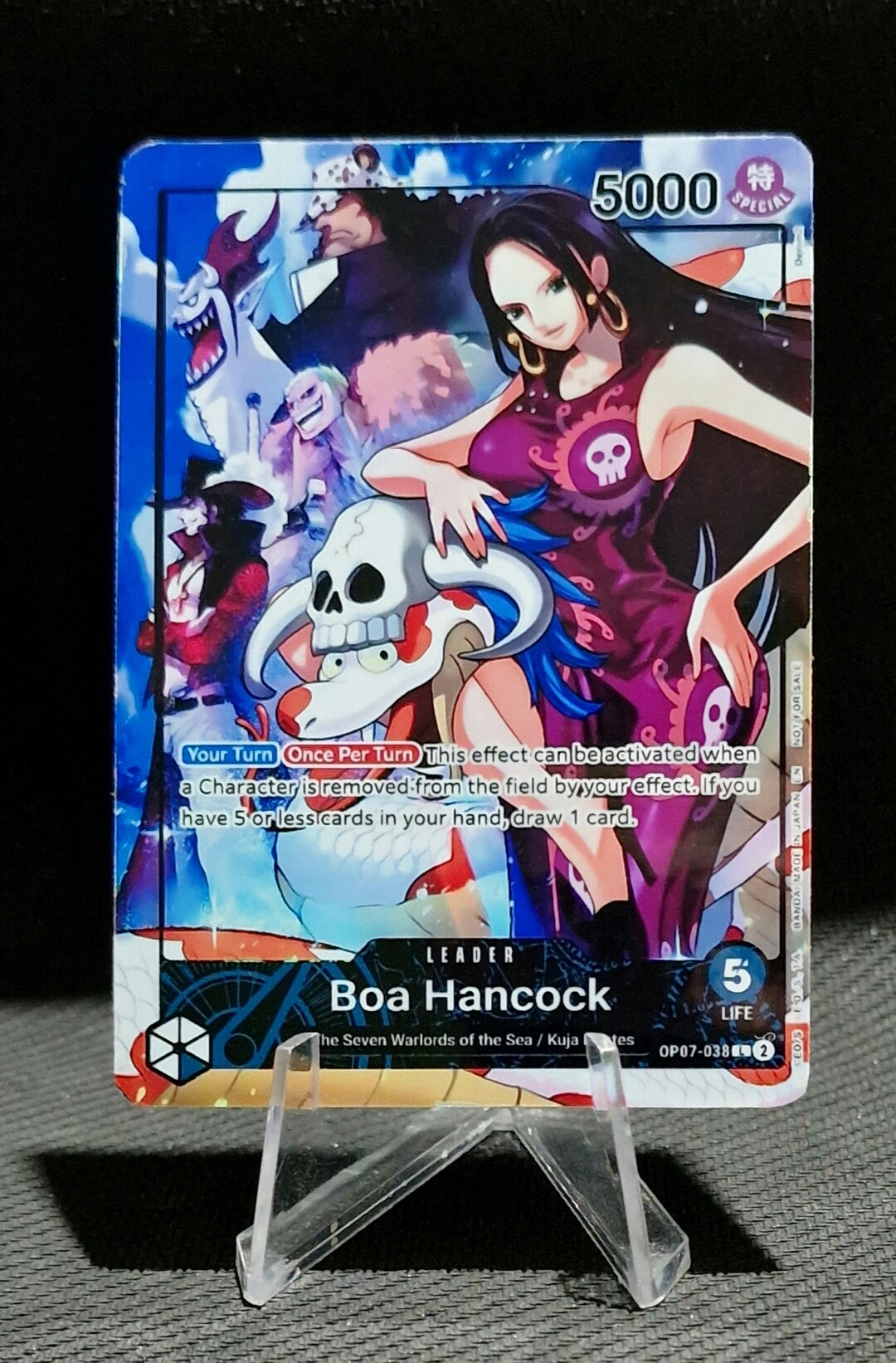 One Piece Proxy Card Holo - Boa Hancock Leader OP07-038 Promo PSA ...