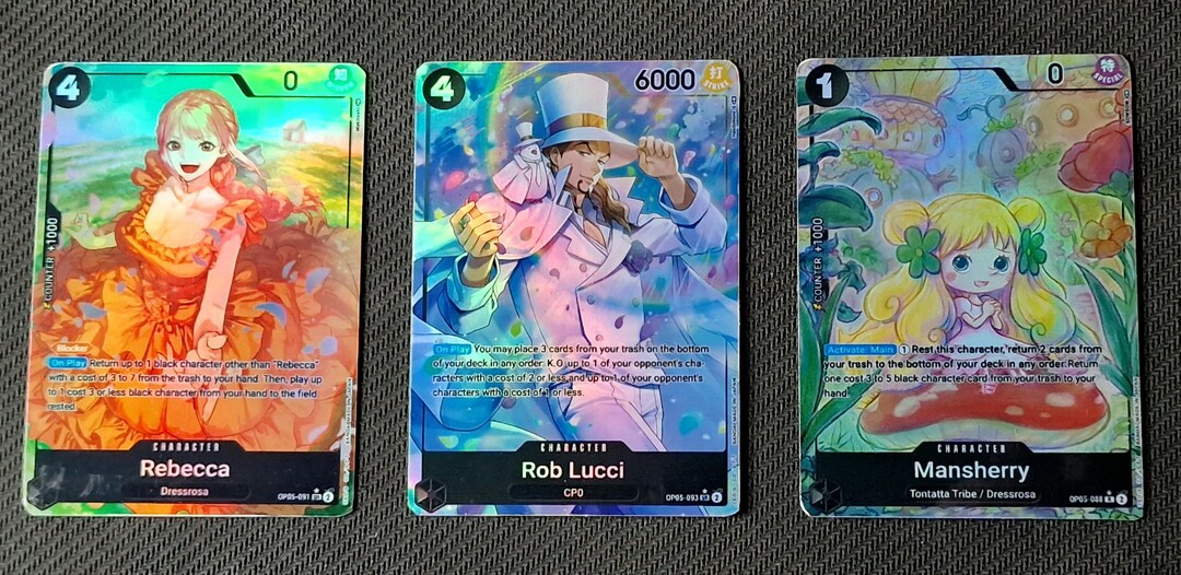 One Piece Proxy Card Holo - Rebecca Rob Lucci Mansherry - OP05 ...
