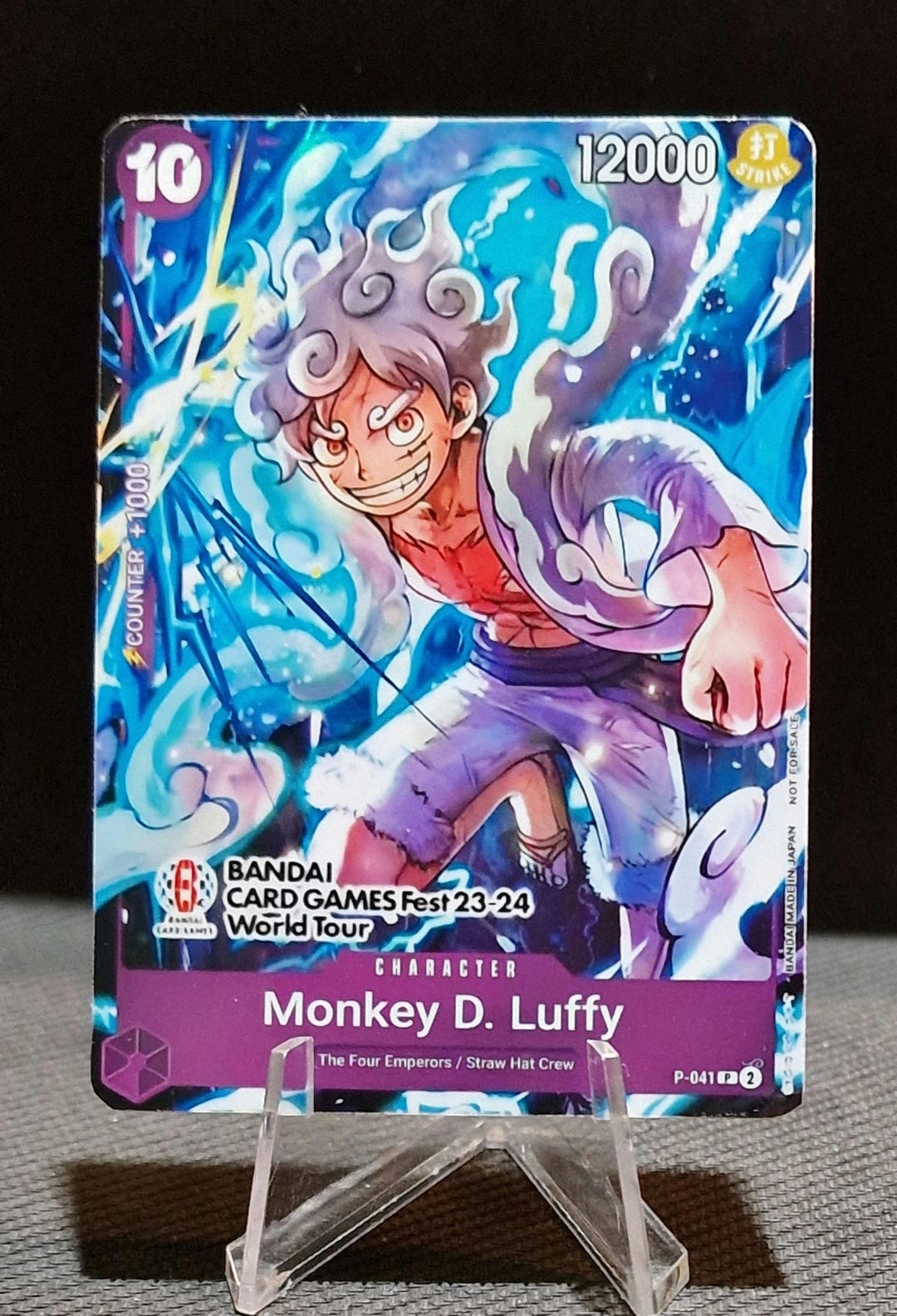 One Piece Proxy Card Holo - Monkey D. Luffy P-041 Games Fest 23-24 ENG ...