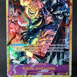 One Piece Proxy Card Holo - Kaido and Linlin OP08-119 Character - Etsy