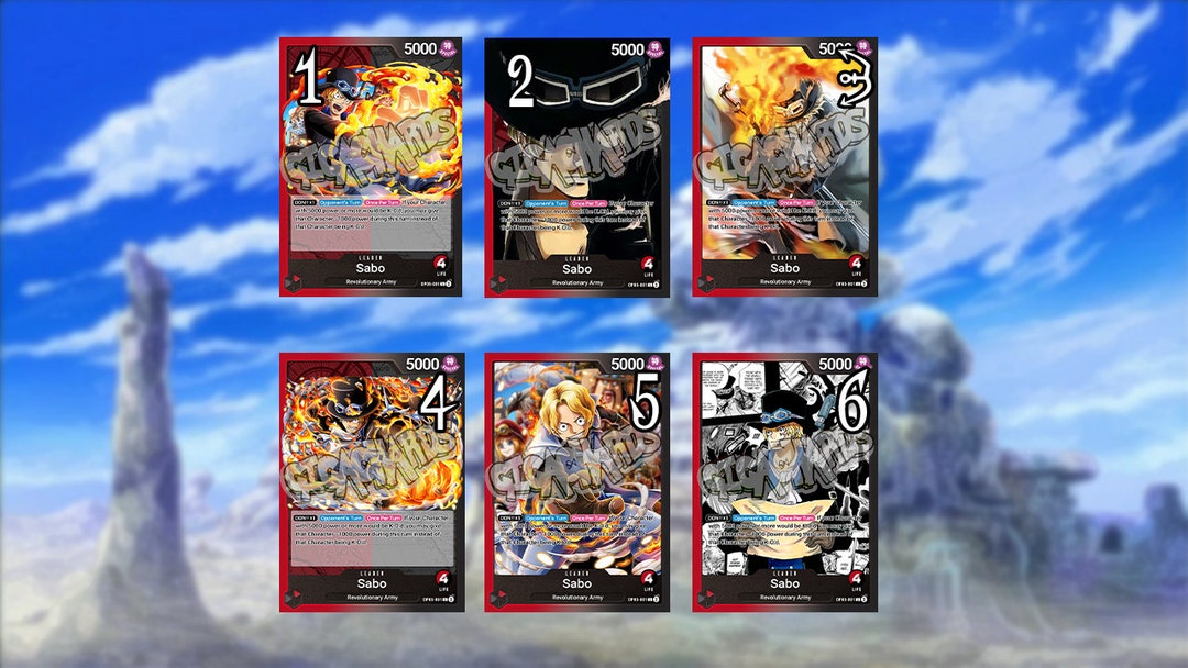 One Piece Leader 05 Custom Card Trading Game Luffy Belo Betty Sabo ...