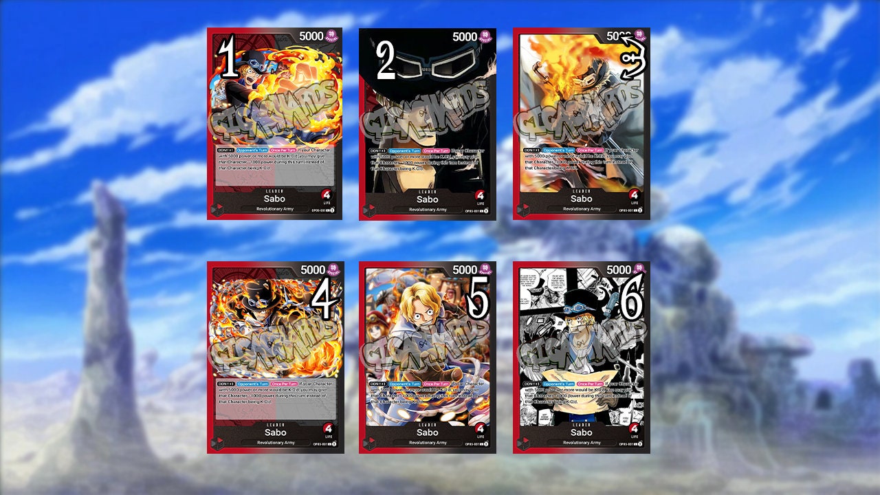 One Piece Leader 05 Custom Card Trading Game Luffy Belo Betty Sabo ...