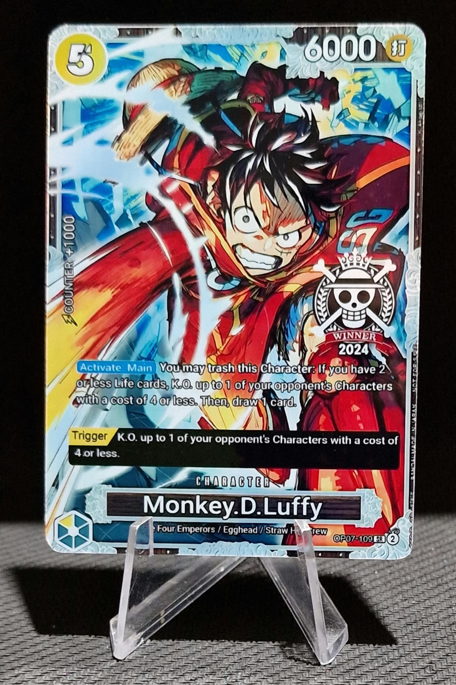 One Piece Proxy Card Holo - Monkey D. Luffy OP057-109 Championship 2024 ...