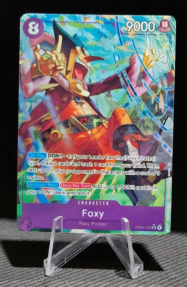 One Piece Character Custom Card Proxy Foxy EB04-036 Alt - Etsy
