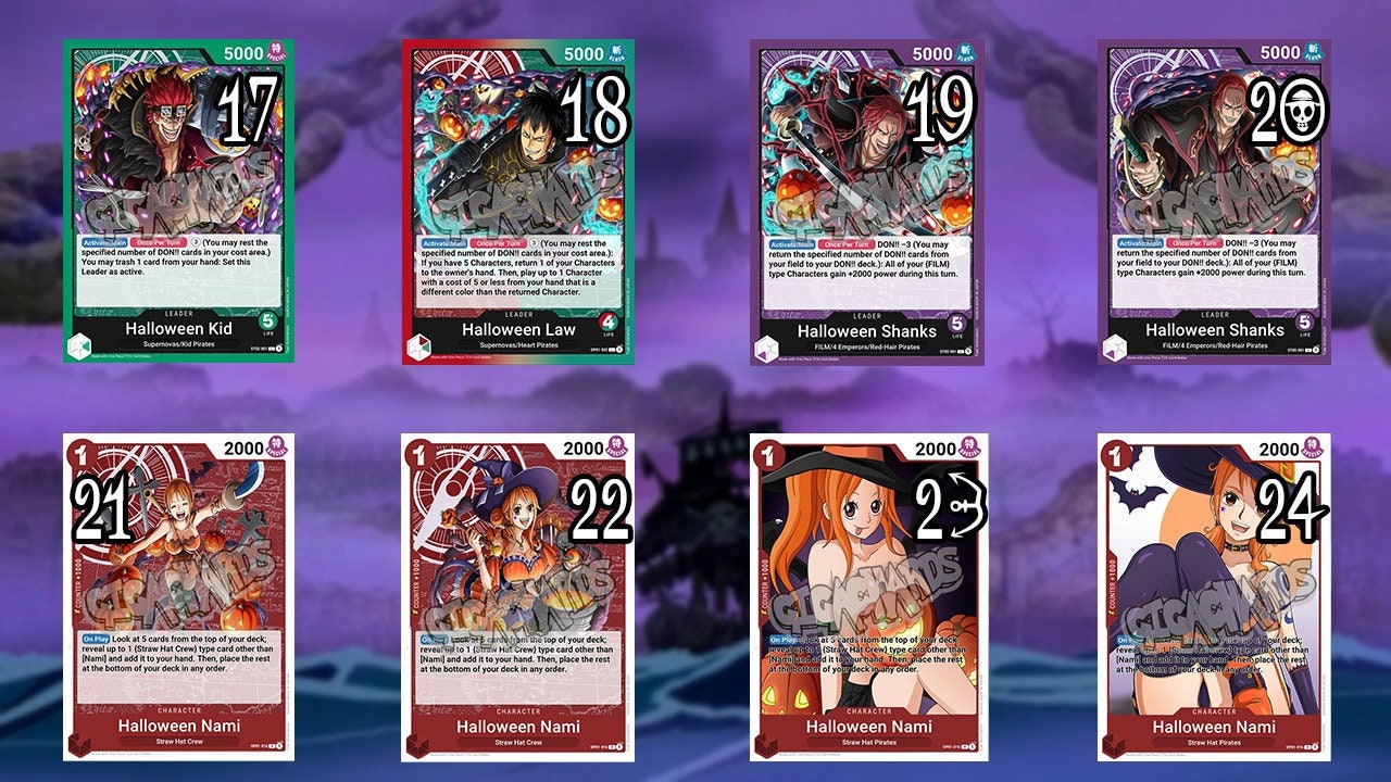 One Piece Leader Custom Card Trading Game Luffy Zoro Sanji Law Gear 5 ...