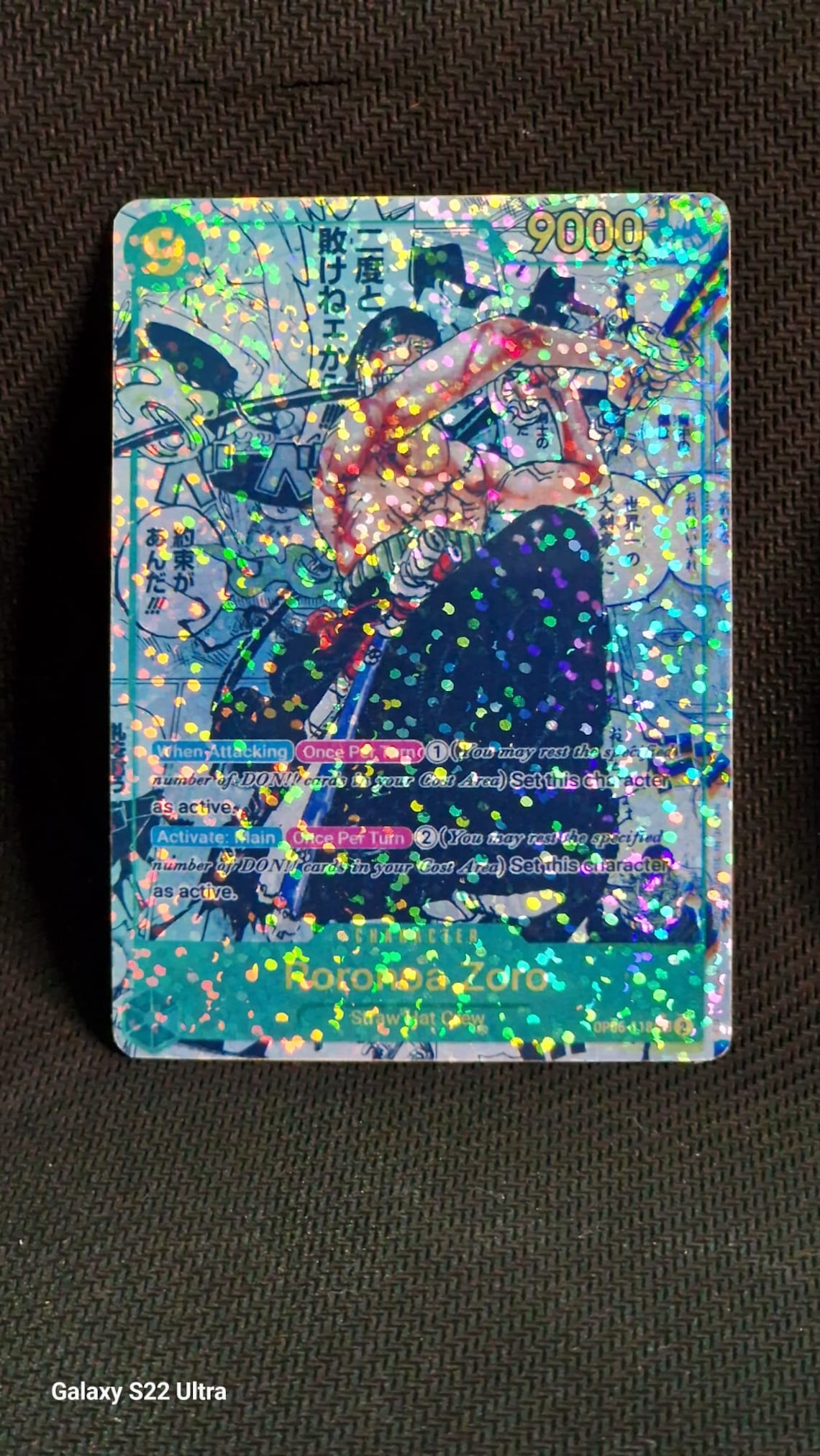 One Piece Character Manga Art Custom Card Proxy Roronoa Zoro OP 06 - Etsy