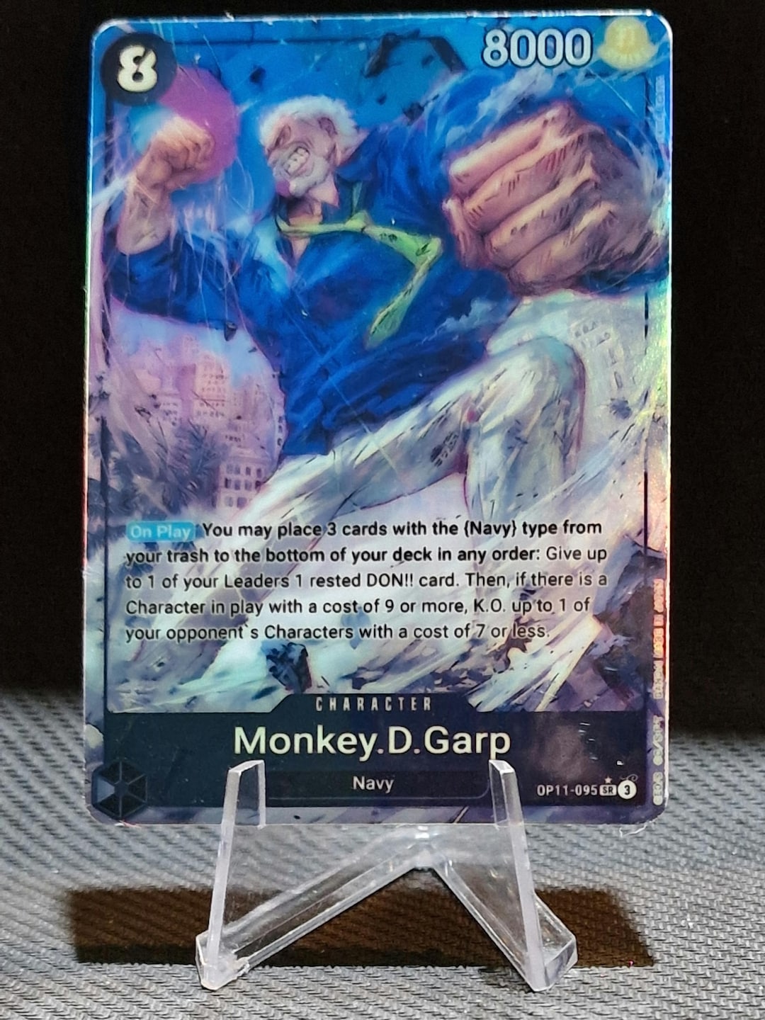 One Piece Proxy Card Holo - Monkey.d.garp OP11-095 Character - Etsy