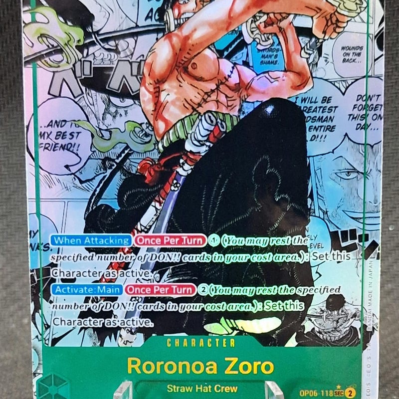 Roronoa Zoro Anime Poster - Etsy