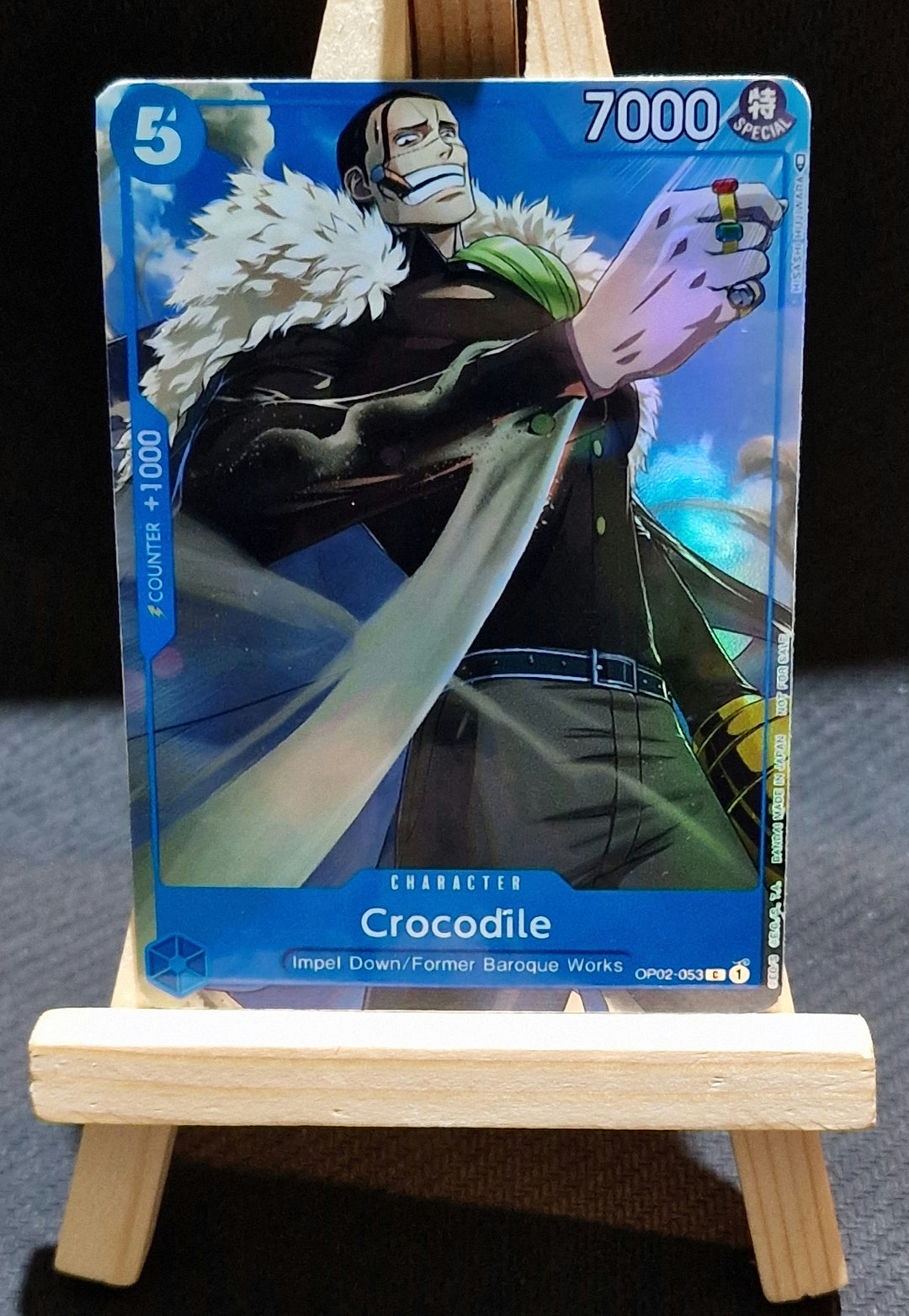 One Piece Proxy Card Holo - Crocodile OP02-053 Championship 2023 Regionals - Etsy