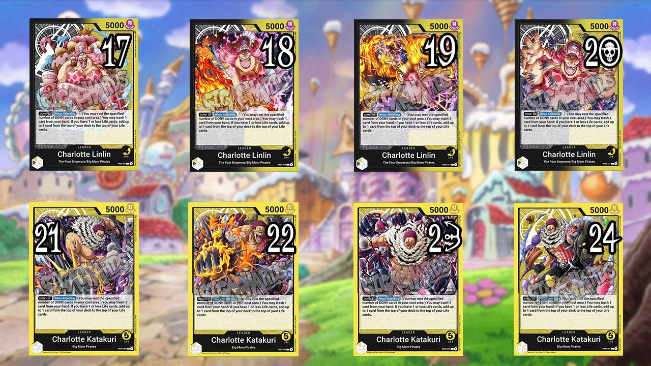 One Piece Leader Custom Card Trading Game Kaido King Queen Big Mom ...