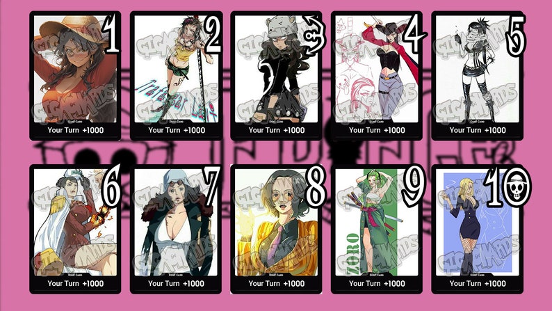 One Piece DON!! Card Gender Swap Waifu Luffy Zoro Sanji Crocodile ...