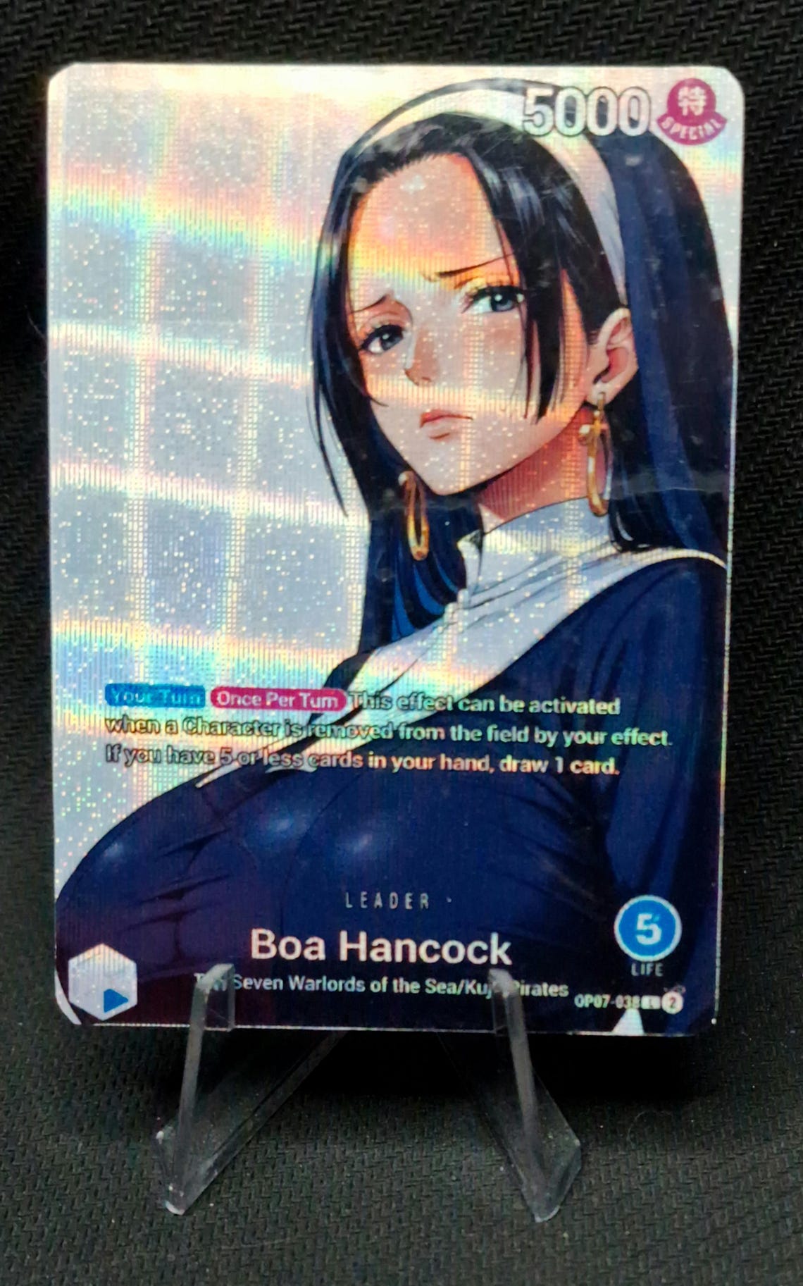 One Piece Card Holo - Boa Hancock Custom Leader OP07-038 Alt Art New ...