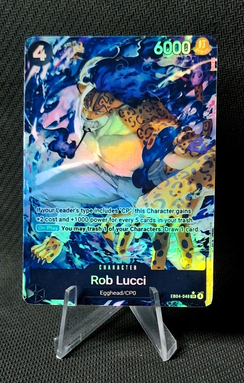 One Piece Character Custom Card Proxy Rob Lucci EB04-048 Alt - Etsy