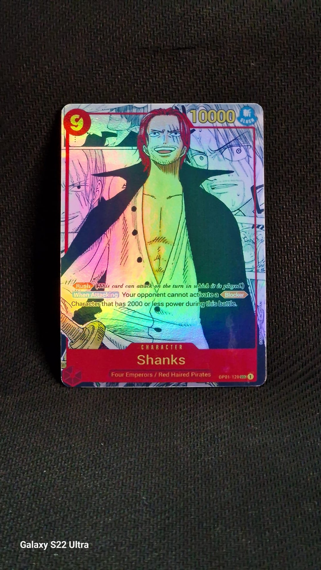 One Piece Character Manga Art Custom Card Proxy Shanks OP 01 - Etsy