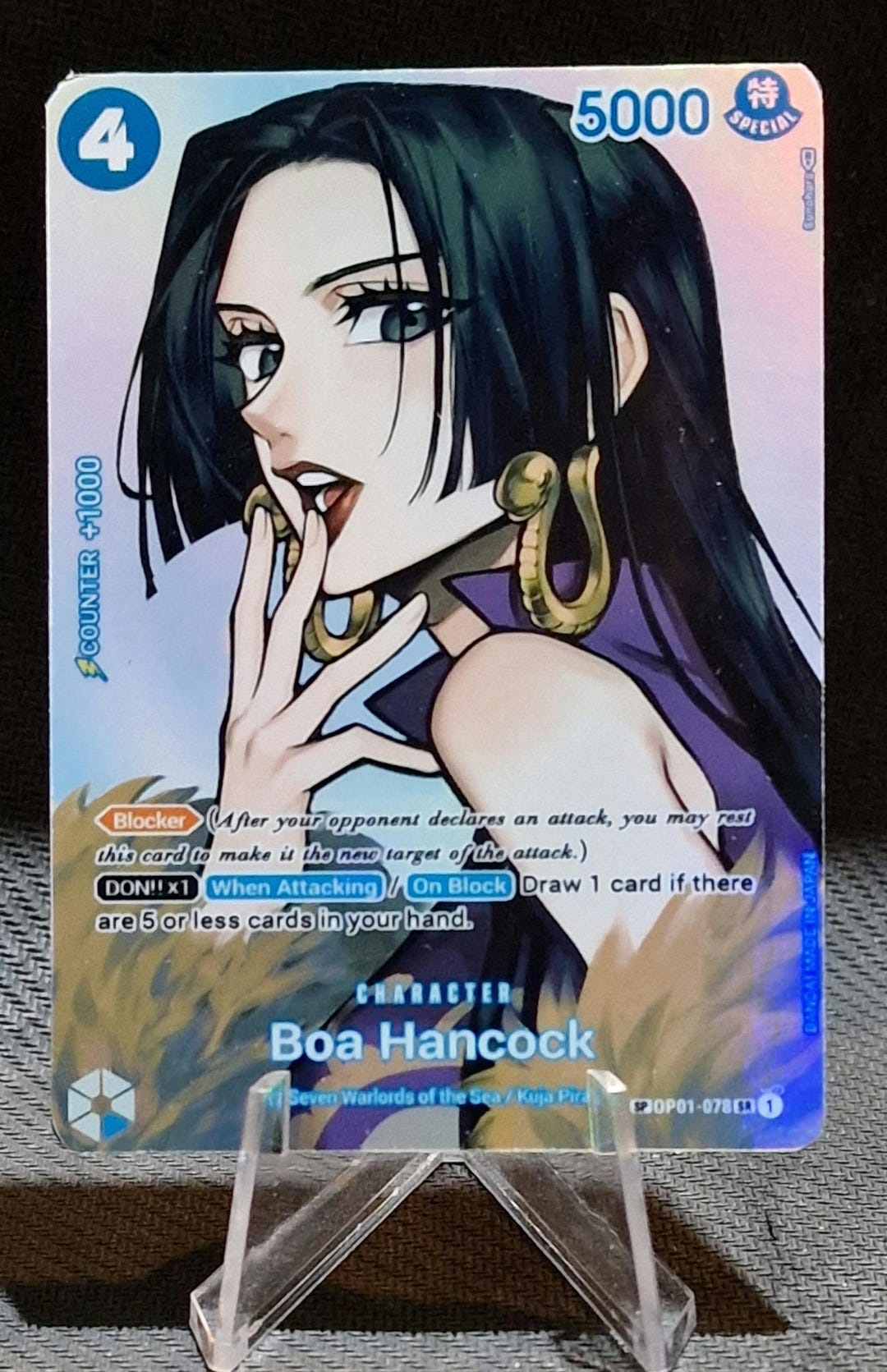 One Piece Proxy Card Holo - Boa Hancock OP01-078 Special Character OP04 ...