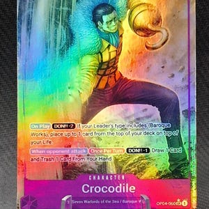 One Piece Proxy Card Holo - Crocodile Miss All Sunday Mr. 5 (gem ...