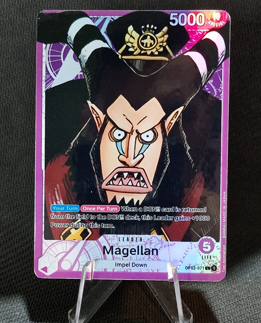 One Piece Proxy Card Holo - Magellan OP02-071 Alt Art - Etsy