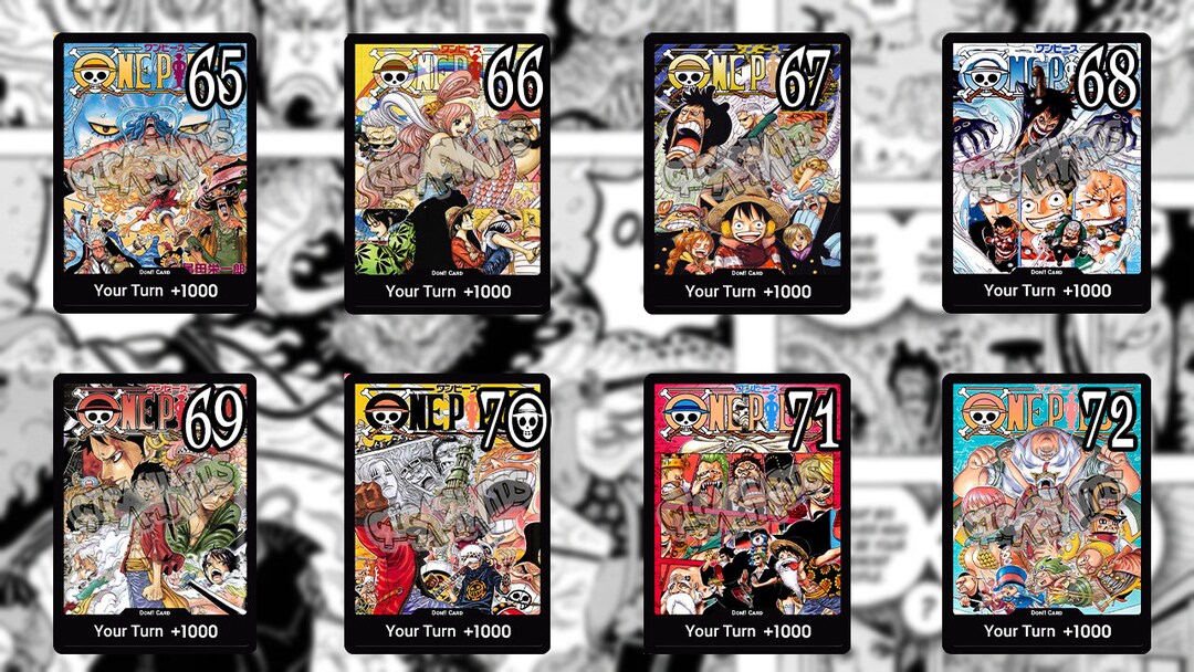 One Piece DON!! - Custom Card - Handmade - Manga Covers Set 2 - Etsy