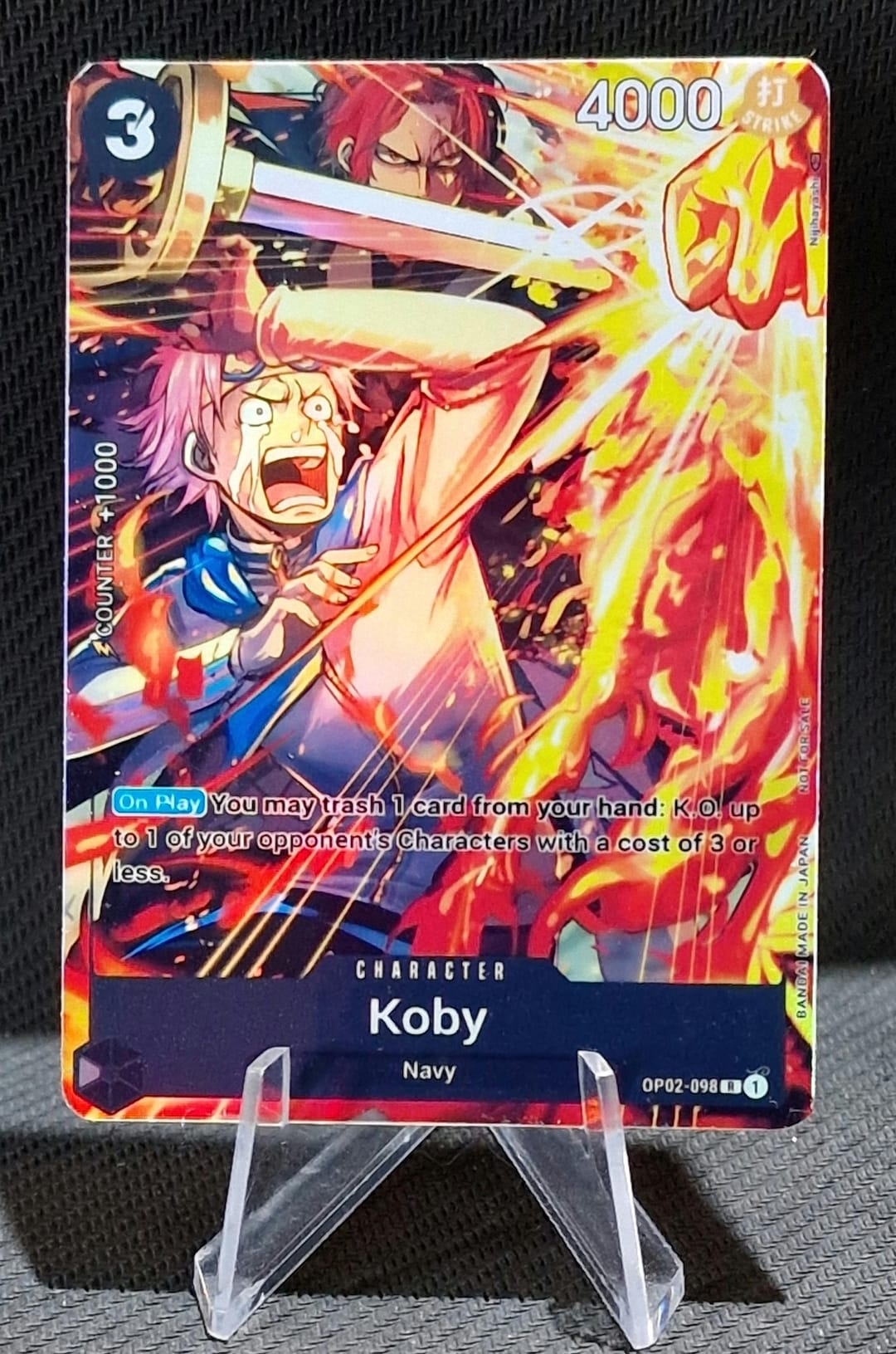 One Piece Proxy Card Holo - Koby OP02-098 Promo Promotion Pack Vol. 3 ...