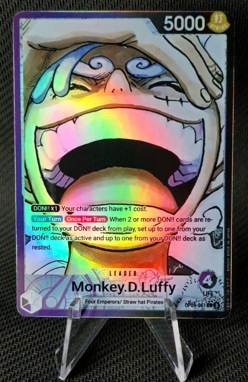 One Piece Proxy Card Holo - Monkey D. Luffy Leader OP09-061 Alt Art - Etsy