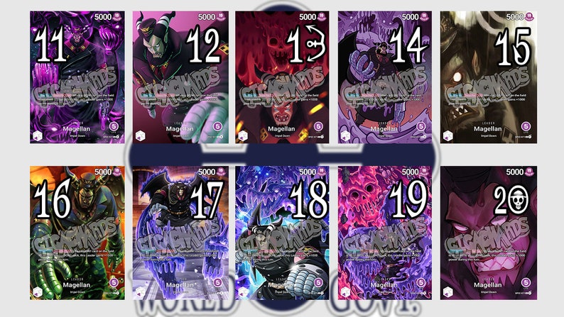 One Piece Leader 02 Custom Card Trading Game Garp Smoker Zephyr ...