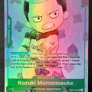 One Piece Proxy Card Holo - Izou Kozuki Momonosuke Raizo Trafalgar Law ...