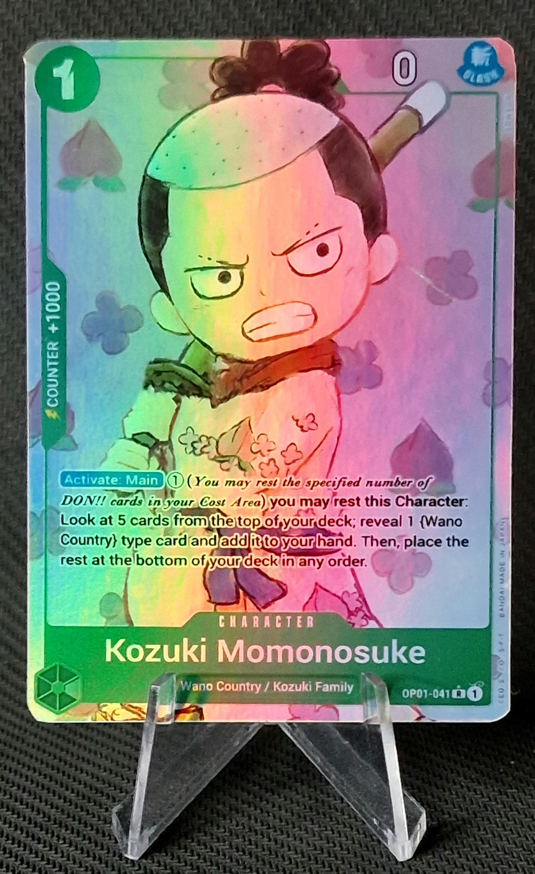 One Piece Proxy Card Holo - Izou Kozuki Momonosuke Raizo Trafalgar Law ...