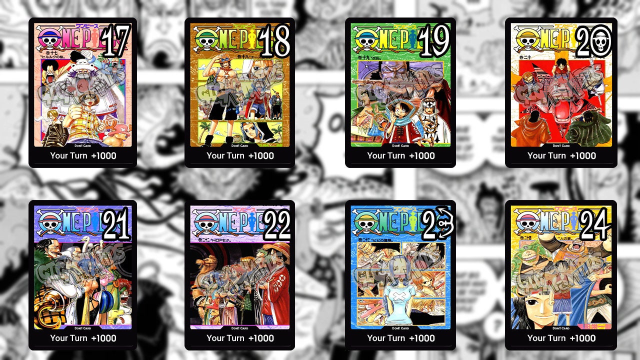 One Piece DON!! - Custom Card - Handmade - Manga Covers Set 1 - Etsy
