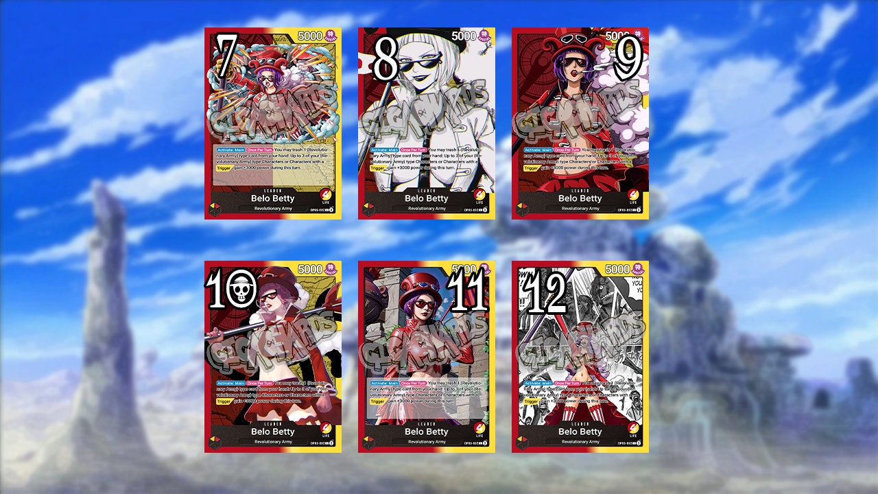 One Piece Leader 05 Custom Card Trading Game Luffy Belo Betty Sabo ...