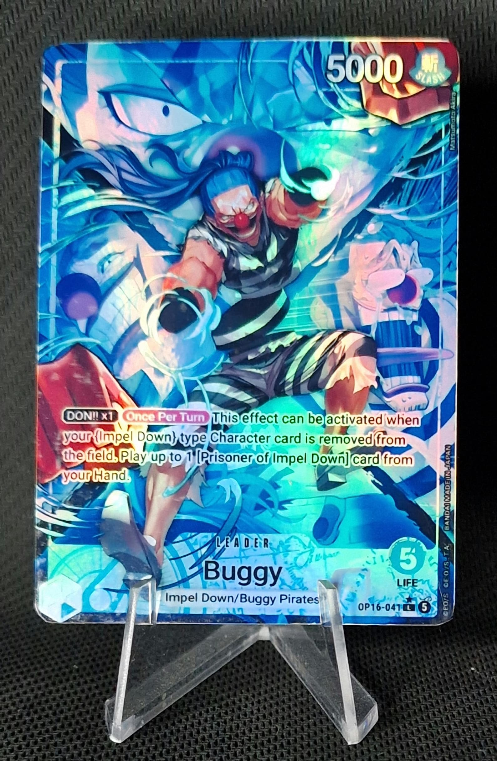 One Piece Proxy Card Holo - Buggy Leader OP16-041 Alt Art - Etsy