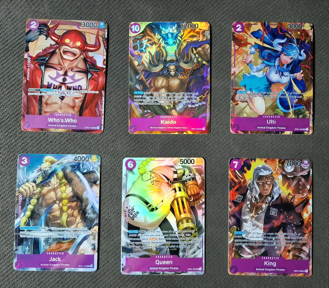 One Piece Proxy Card Holo - Animal Kingdom Pirates Six Pack - OP01 Who ...