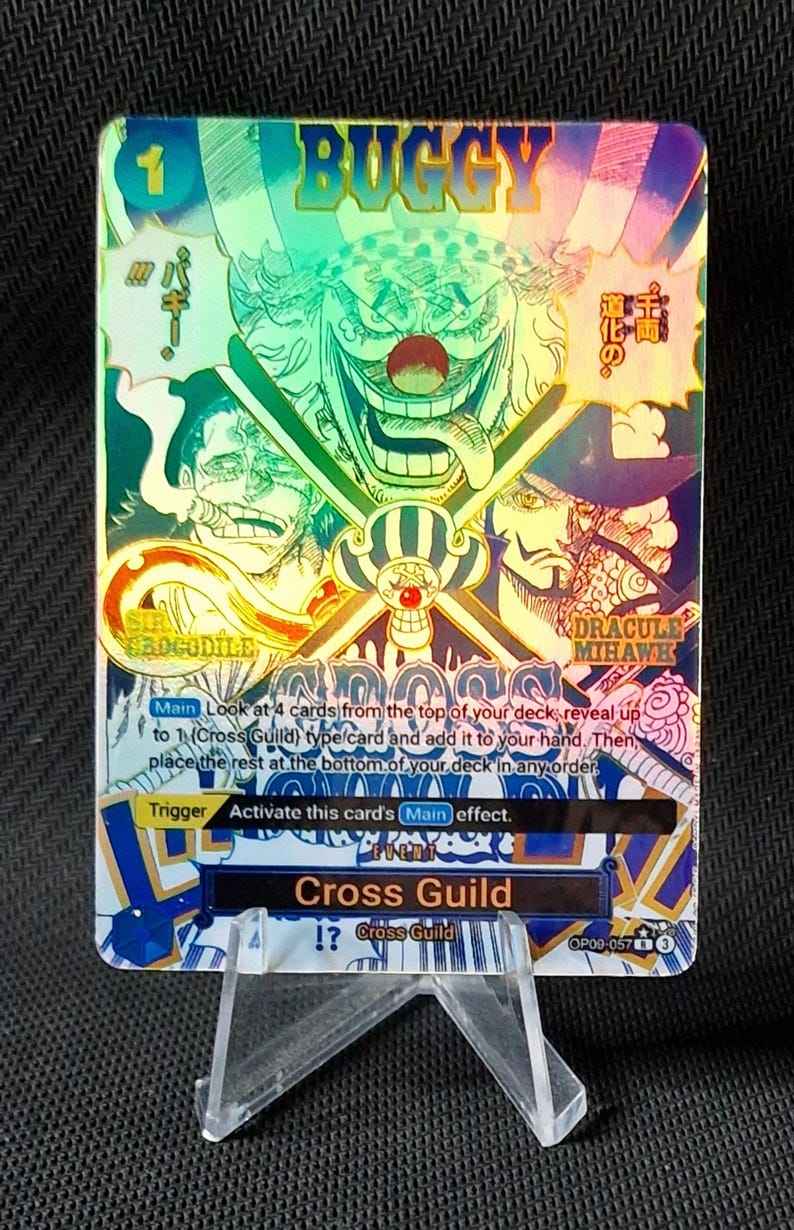 One Piece Proxy Card Holo - Cross Guild OP09-057 Character PRB-02 the ...