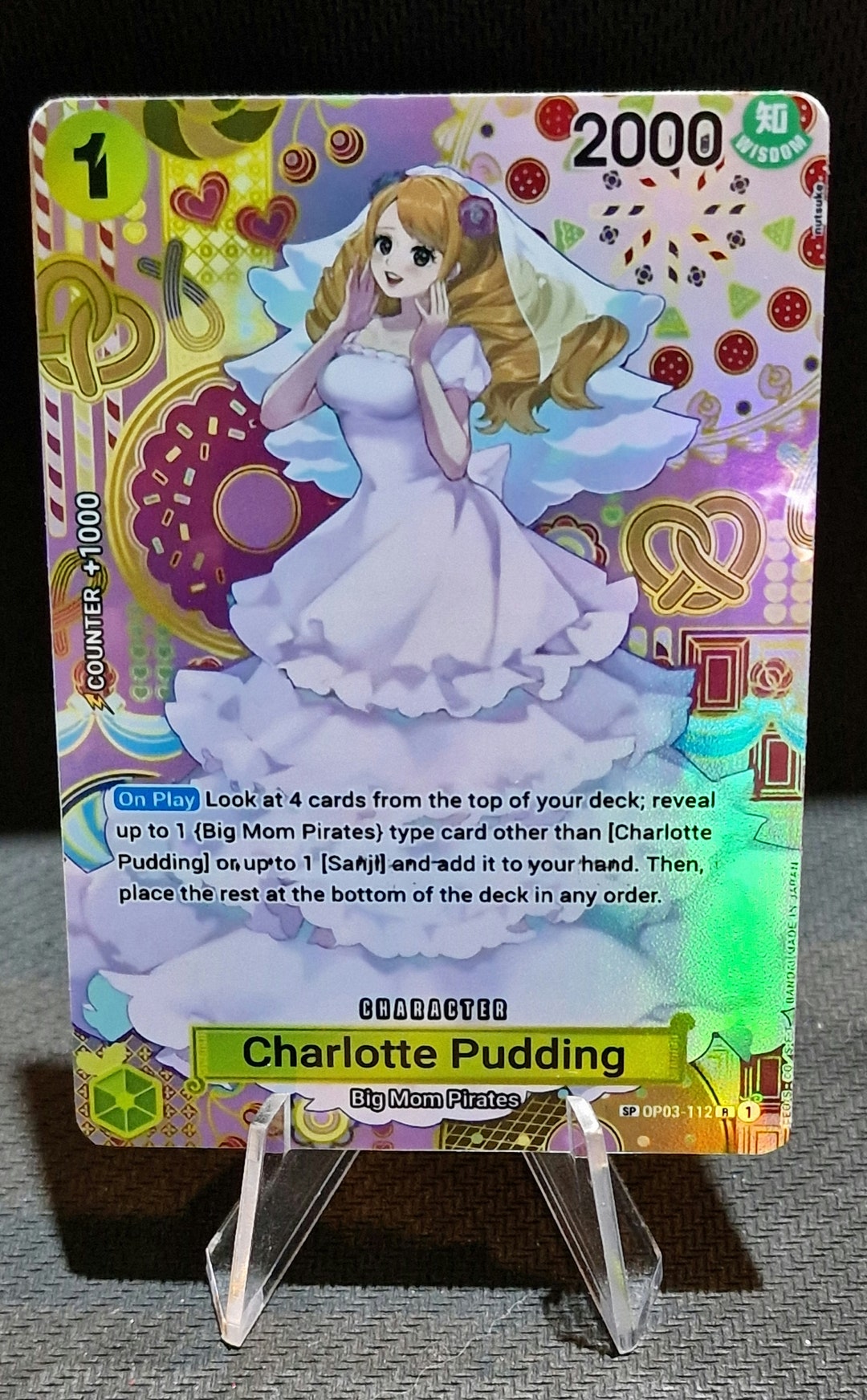 One Piece Proxy Card Holo - Charlotte Pudding OP03-112 Special ...