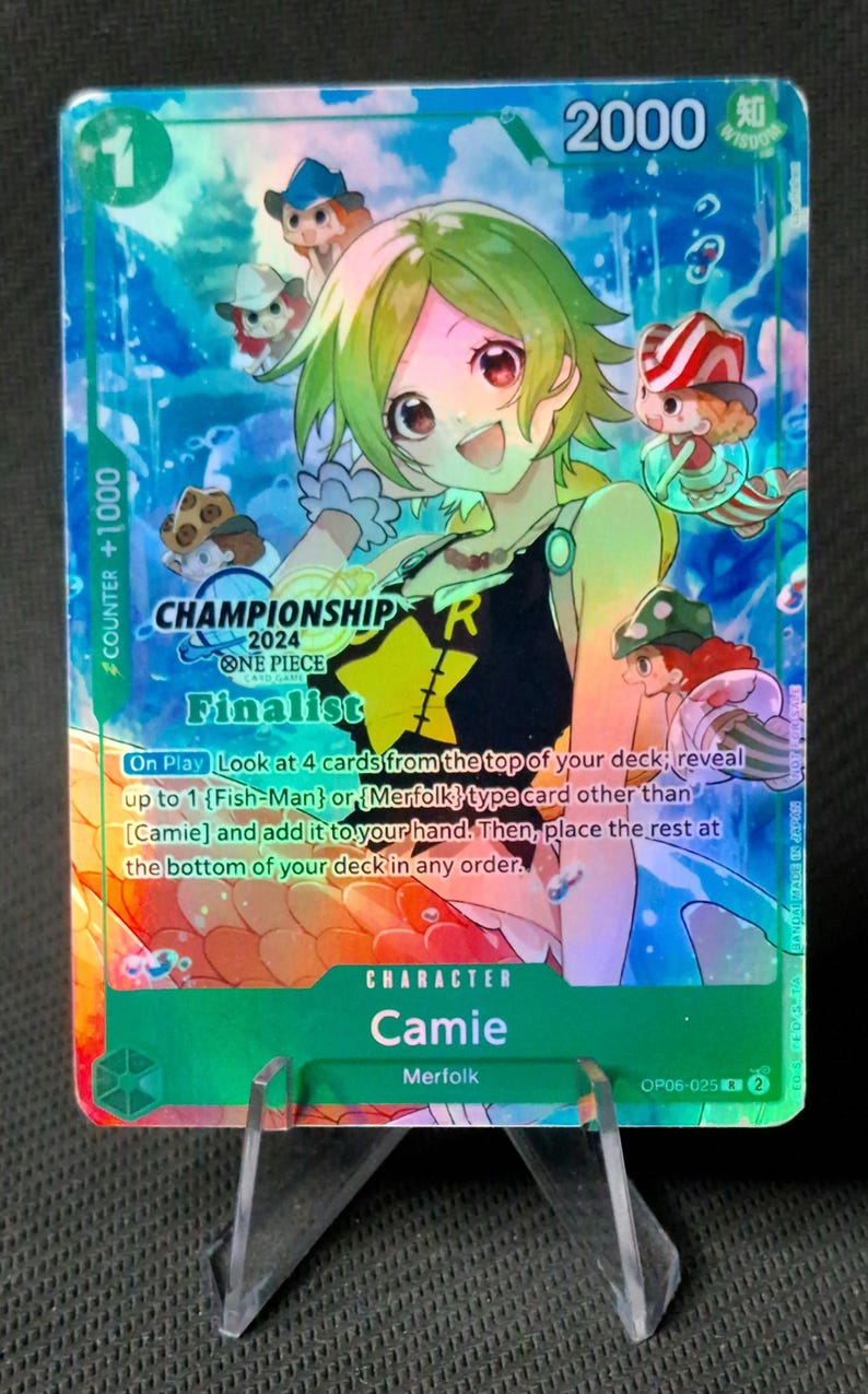One Piece Proxy Card Holo - Camie OP06-025 Championship 2024 Finalist ...
