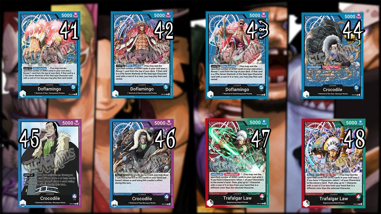 One Piece Leader Custom Card Trading Game Luffy Zoro Sanji Law Gear 5 ...