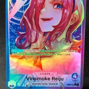One Piece Proxy Card Holo - Vinsmoke Reiju Leader OP06-042 Alt Art - Etsy