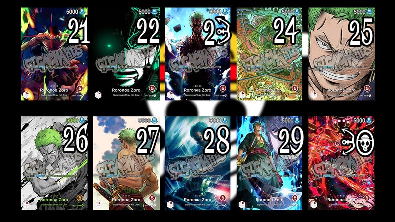 One Piece Leader 01 Custom Card Trading Game Luffy Trafalgar Law Zoro ...