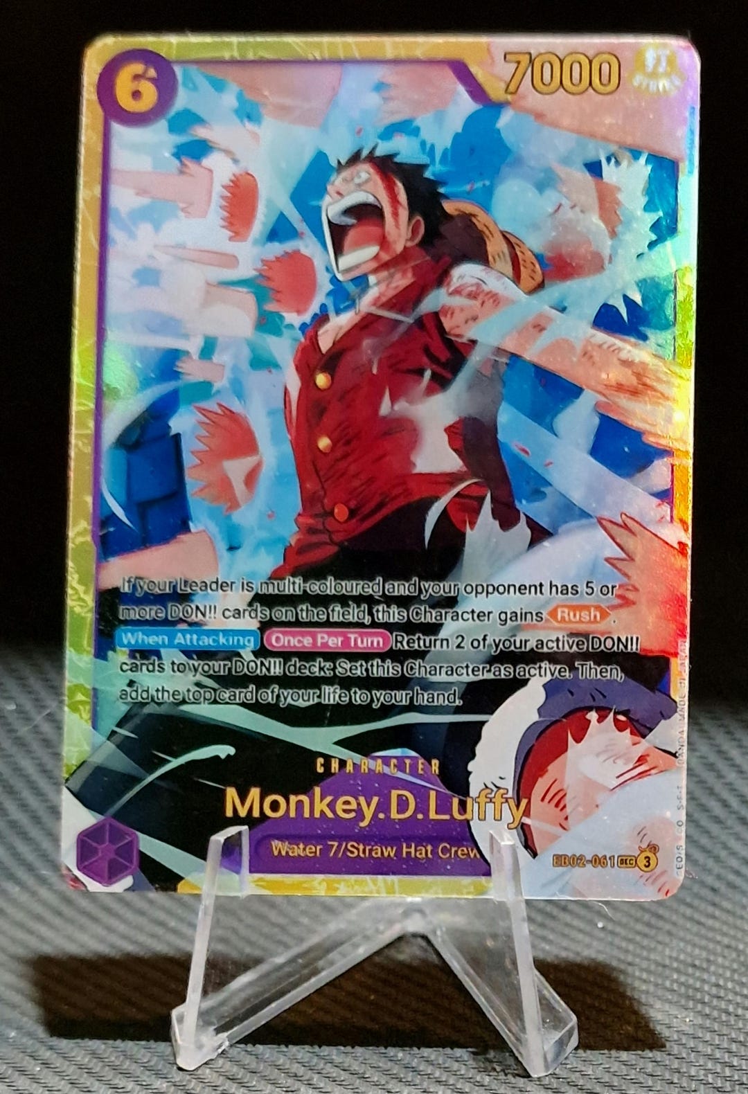 One Piece Proxy Card Holo - Monkey.d.luffy EB02-061 Character - Etsy